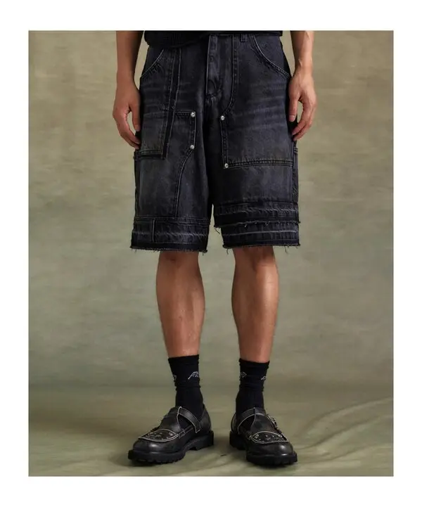 Andersson Bell Raw Edge Denim Shorts