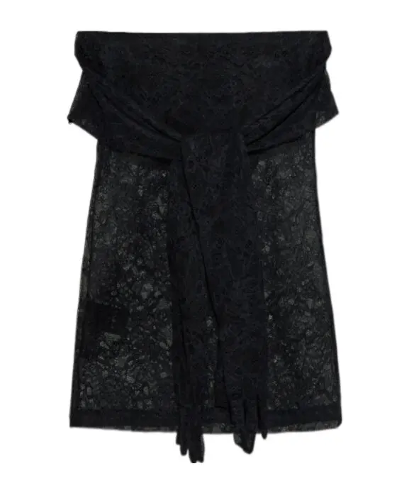 Vetements Lace Bow Tube Top