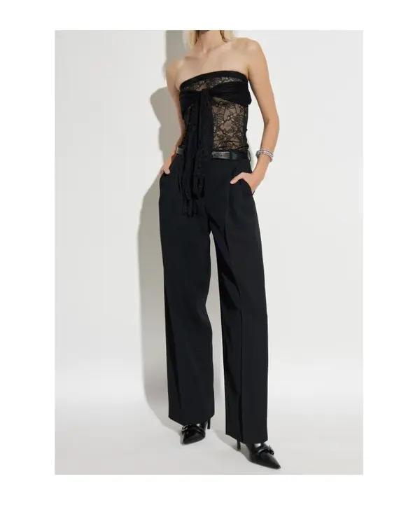 Vetements Lace Bow Tube Top
