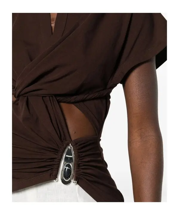 Christopher Esber Asymmetrical Knot Detail Top