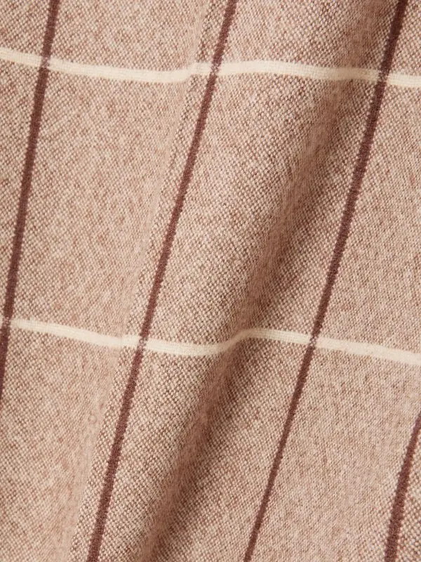 Valentino Garavani Windowpane Checked Wide-leg Trousers