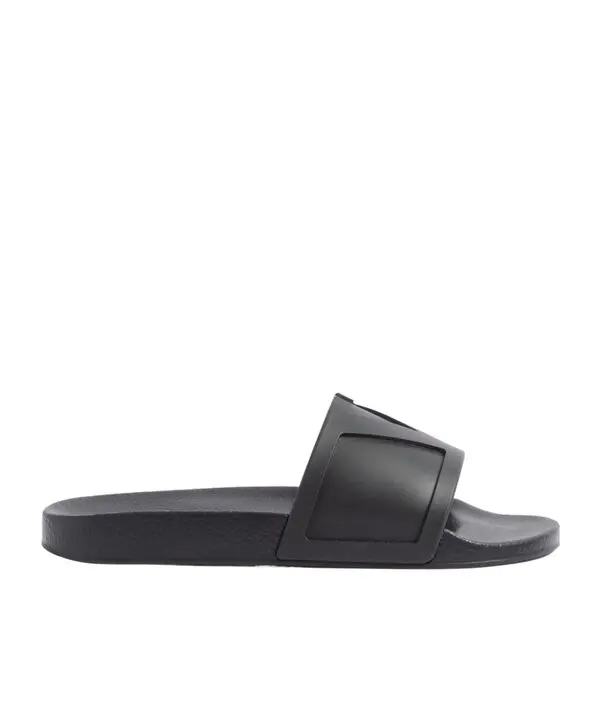 Valentino Garavani Open Toe Slip-on Sandals - Black