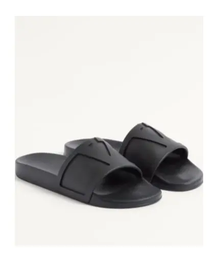 Valentino Garavani Open Toe Slip-on Sandals - Black