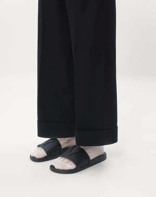 Valentino Garavani Open Toe Slip-on Sandals - Black