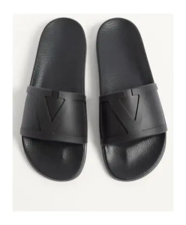 Valentino Garavani Open Toe Slip-on Sandals - Black