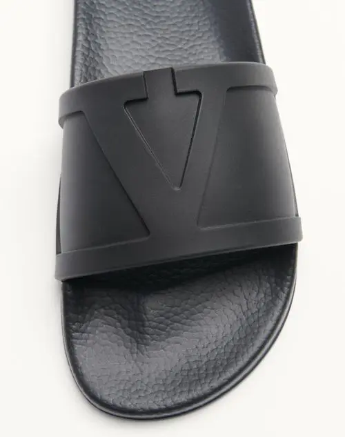 Valentino Garavani Open Toe Slip-on Sandals - Black