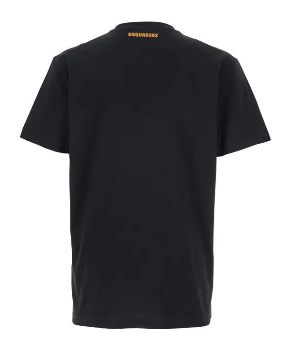 Dsquared2 Logo Printed Crewneck T-shirt - Black