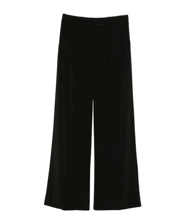 Patrizia Pepe Button Detail Pleated Wide Leg Trousers