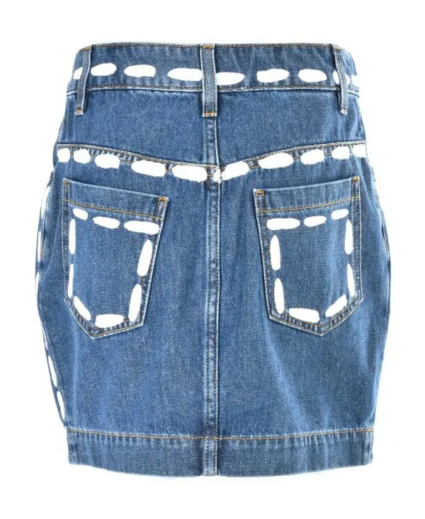 Moschino Denim Hip Skirt
