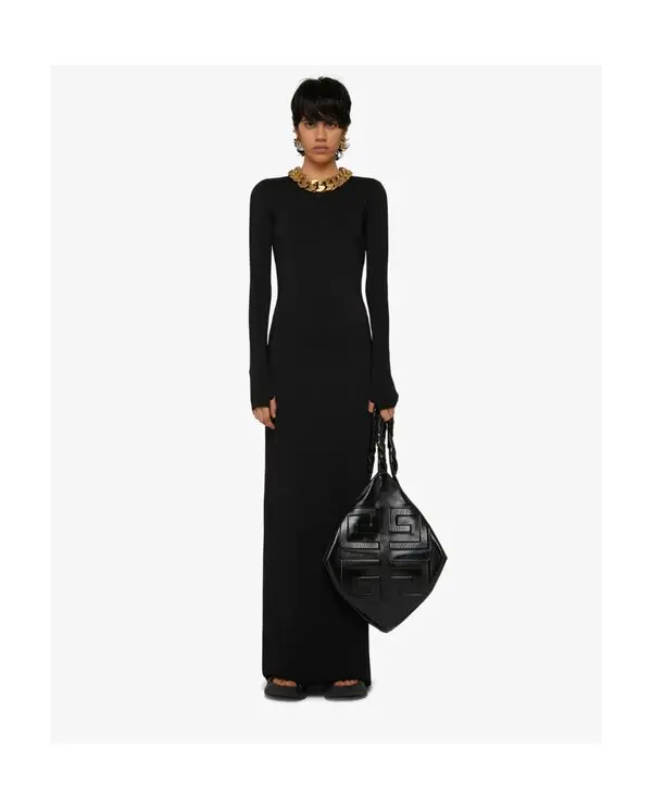 Givenchy Cut-out Long-sleeve Maxi Dress