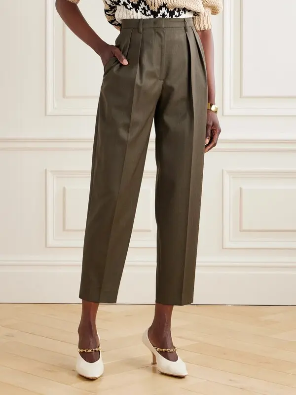 Altuzarra Belt Loops Slacks With Pleated Detailing