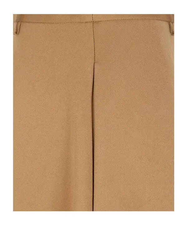 SEMICOUTURE A-line Midi Skirt With Belt Loops And Zipper Closure