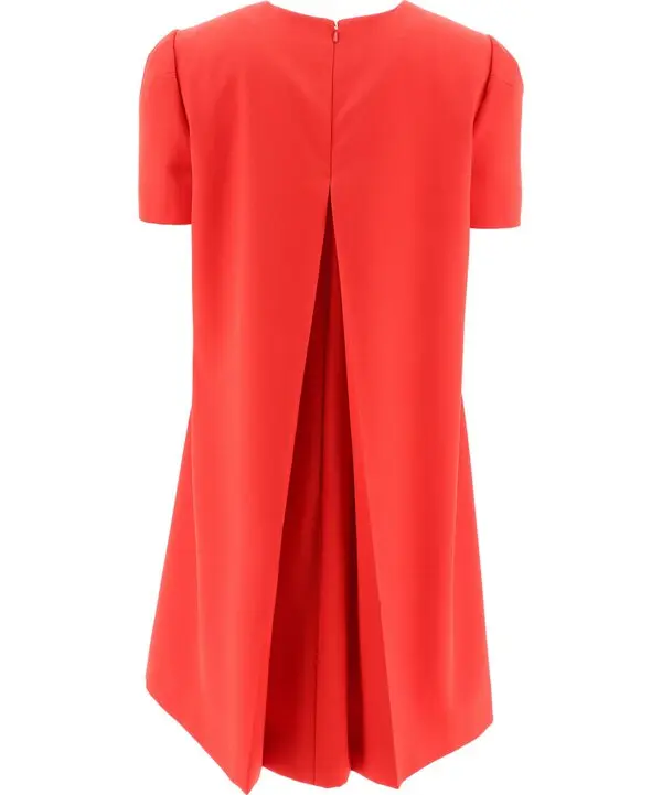 Alexander McQueen A-line Mini Dress With Pleated Details