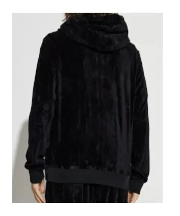 Versace Zip-up Drawstring Hoodie With Graphic Print