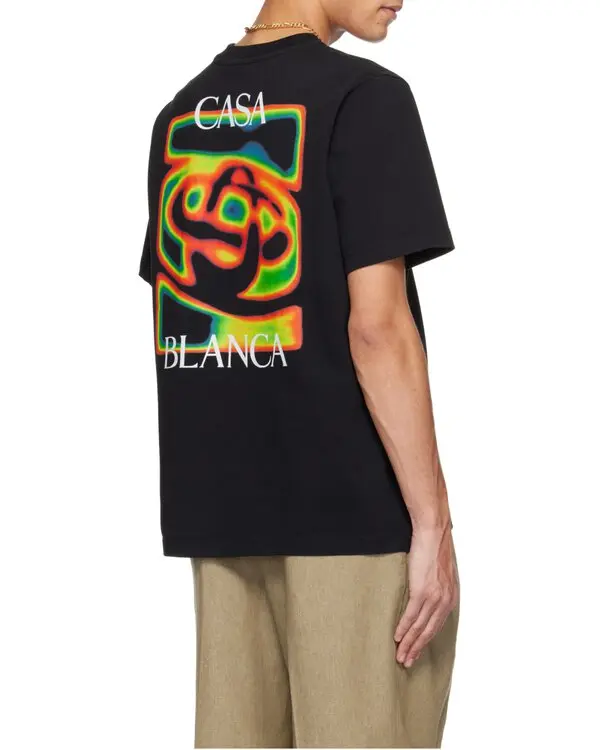 Casablanca Heat Map Graphic T-shirt - Black