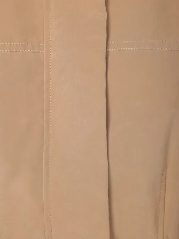 Moncler High-neck Drawstring Jacket - Light Brown