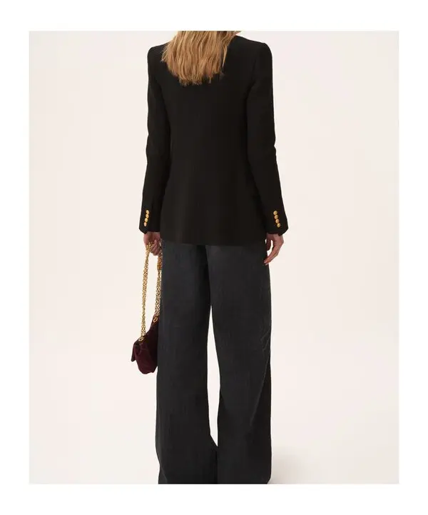Chloé Double-breasted Textured Blazer