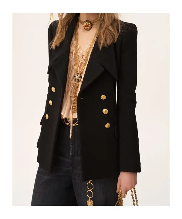 Chloé Double-breasted Textured Blazer