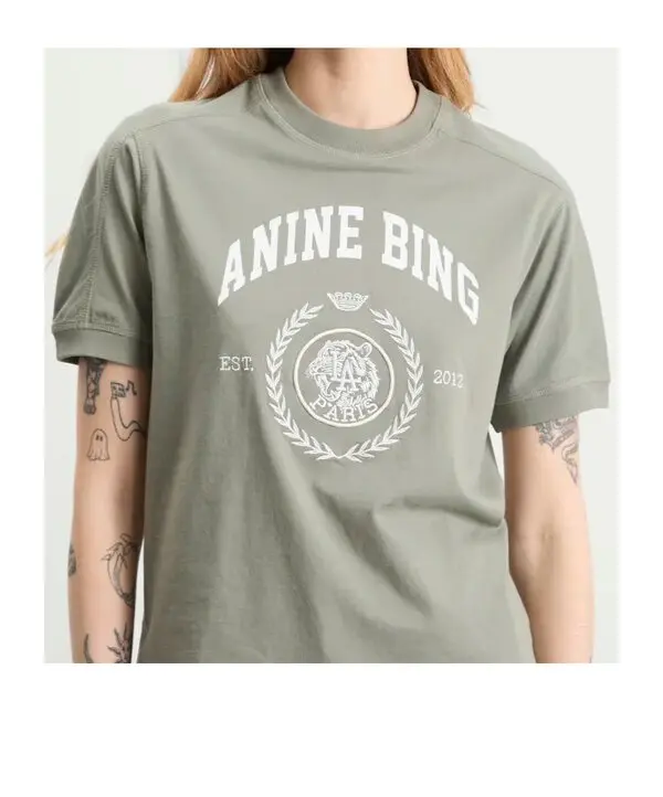 ANINE BING Graphic" Short Sleeve T-shirt