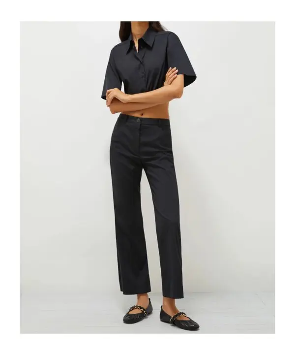 Marella Belt Loops Slacks - Black