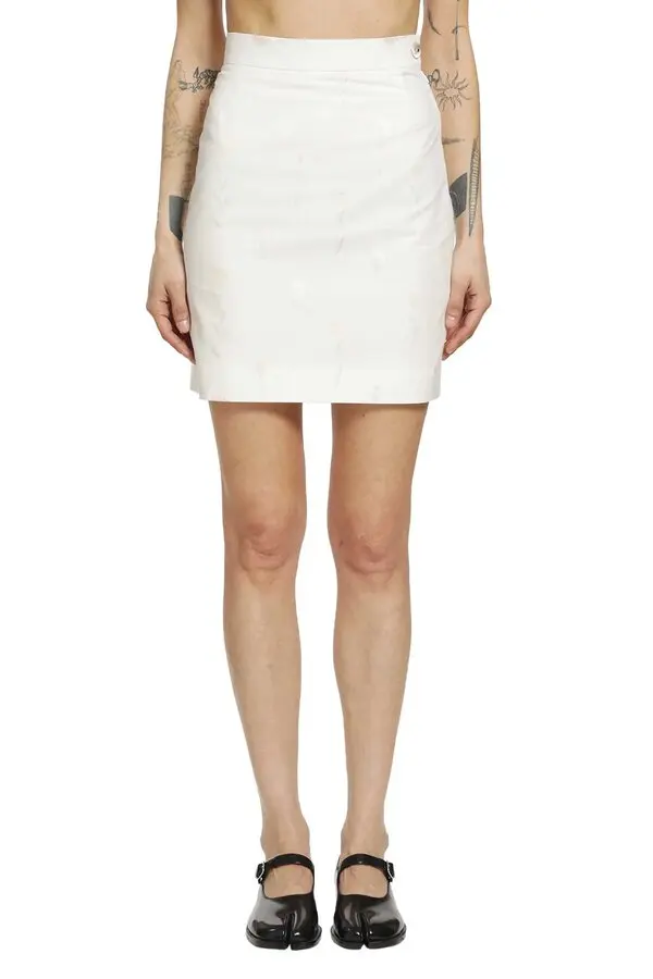 VIVIENNE WESTWOOD Floral Embroidered A-line Mini Skirt