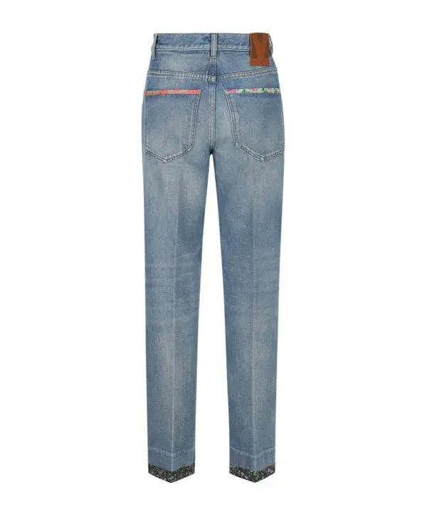 Valentino Garavani Logo Patch Boyfriend Jeans