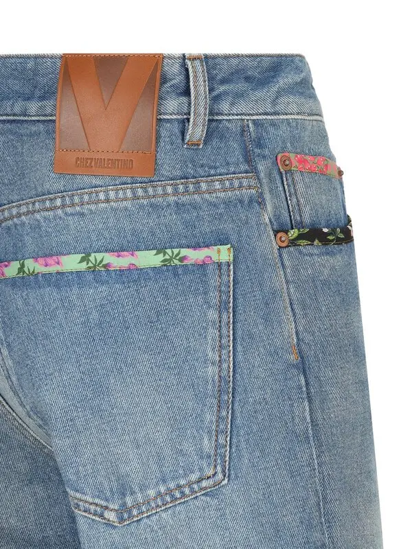 Valentino Garavani Logo Patch Boyfriend Jeans