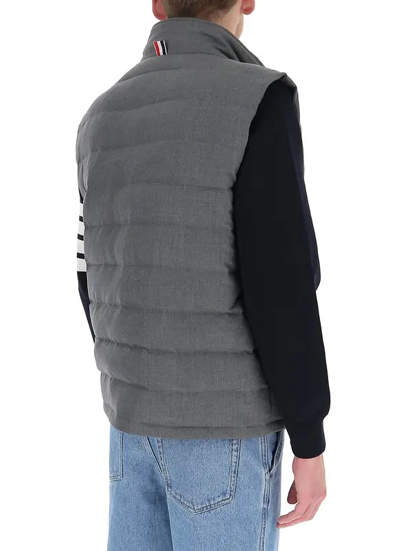 Thom Browne Down-filled Ski Vest - Medium Gray