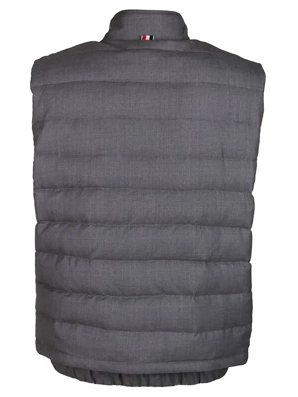 Thom Browne Down-filled Ski Vest - Medium Gray