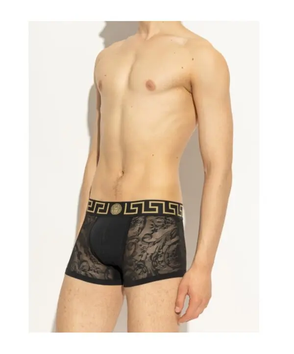 Versace Greca-border Laced Boxers