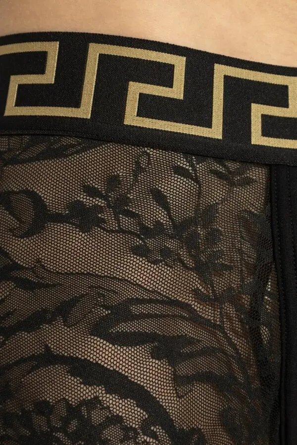 Versace Greca-border Laced Boxers