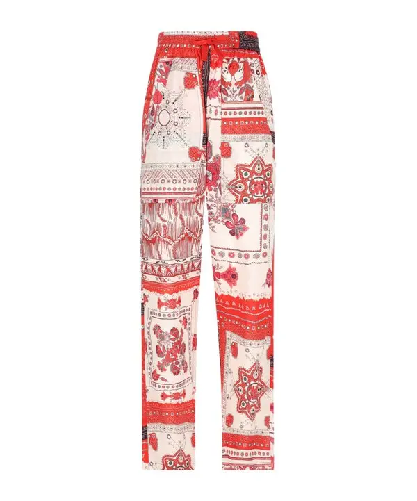 Isabel Marant Étoile All-over Graphic Drawstring Trousers