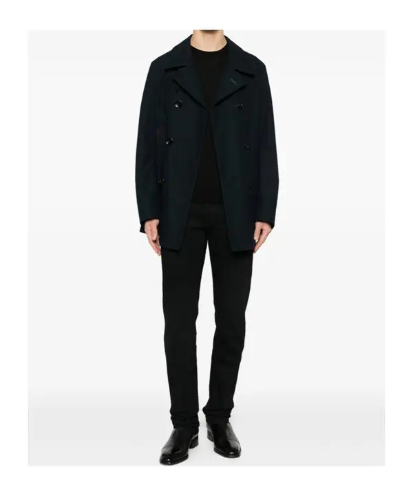 TOM FORD Logo Patch Straight Leg Jeans - Black