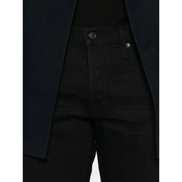 TOM FORD Logo Patch Straight Leg Jeans - Black