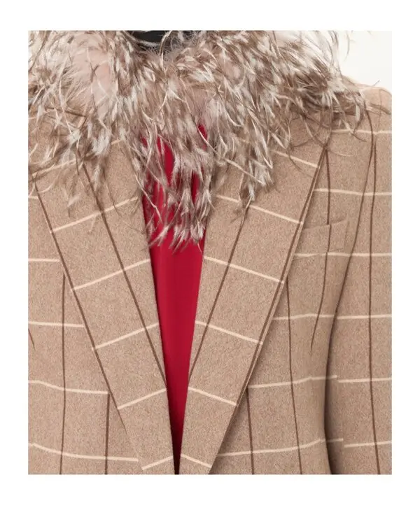 Valentino Garavani Windowpane Check Double-breasted Blazer
