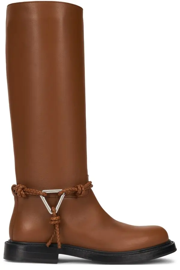 Bottega Veneta Knee High Boots - Brown