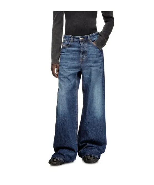 DIESEL® D-rise Wide Leg Jeans - Blue