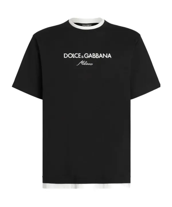 Dolce & Gabbana Logo-embroidered T-shirt