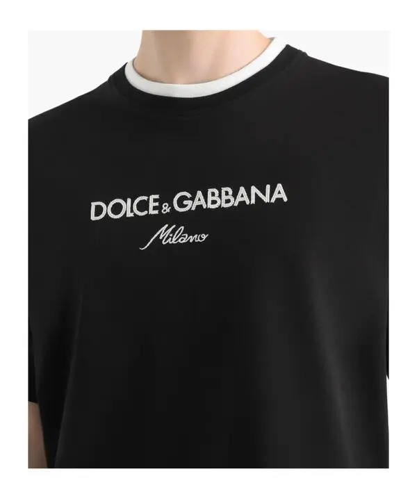 Dolce & Gabbana Logo-embroidered T-shirt