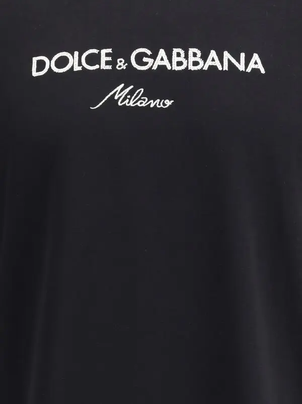 Dolce & Gabbana Dolce Gabbana Logo Embroidered Crewneck T-shirt