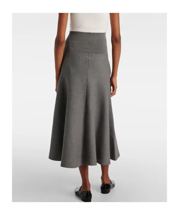 THE FRANKIE SHOP Gabrielle Knitted Midi Skirt