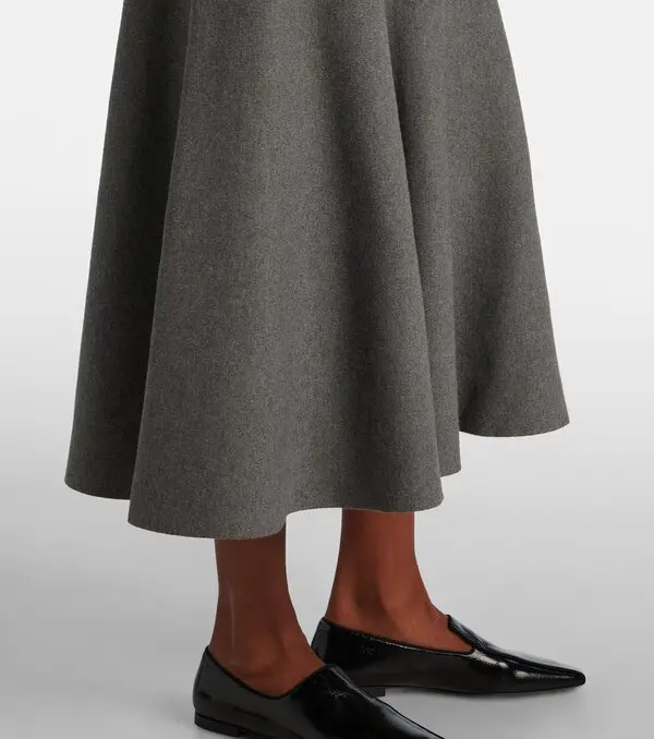 THE FRANKIE SHOP Gabrielle Knitted Midi Skirt