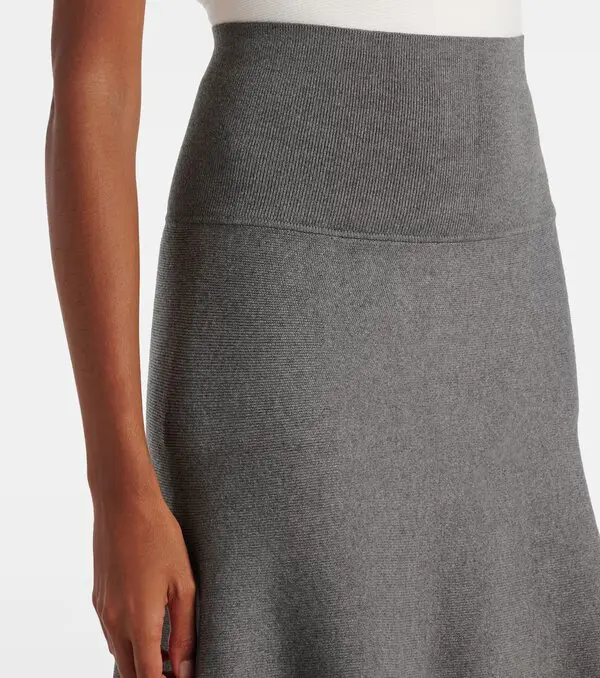THE FRANKIE SHOP Gabrielle Knitted Midi Skirt