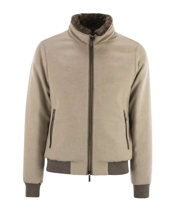 MOORER Padded Bomber Jacket