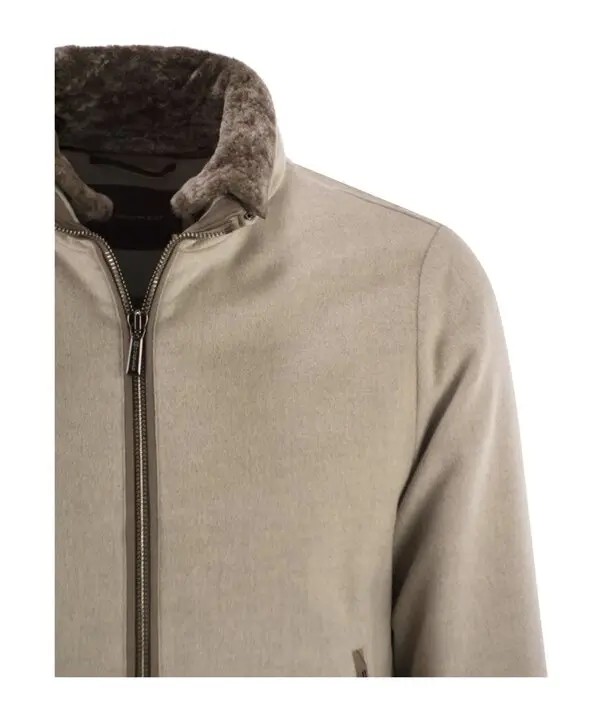 MOORER Padded Bomber Jacket
