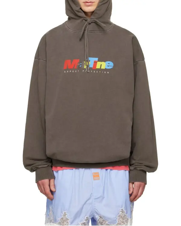 Martine Rose Logo Print Drawstring Hoodie