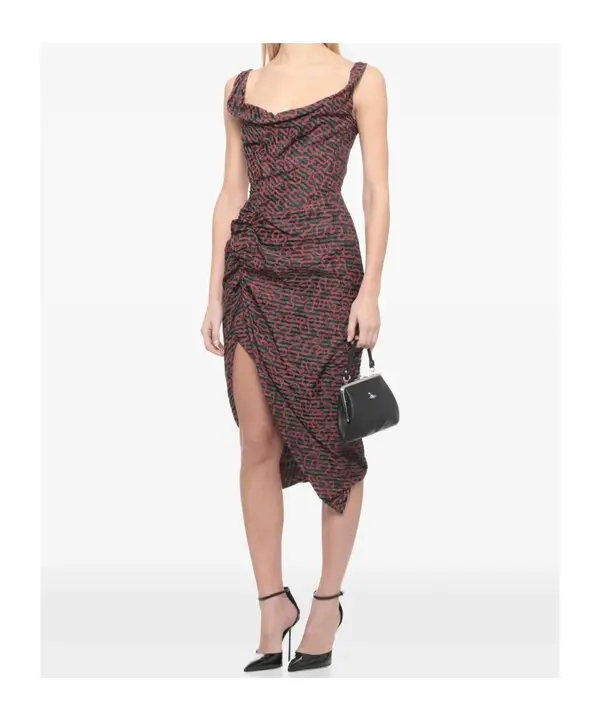 VIVIENNE WESTWOOD Asymmetrical Draped Dress - Black