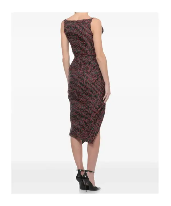 VIVIENNE WESTWOOD Asymmetrical Draped Dress - Black