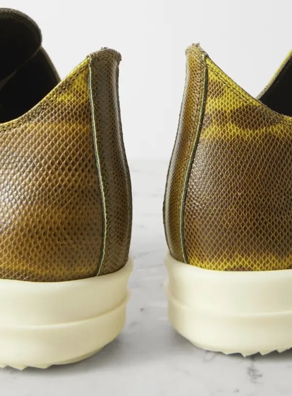 Rick Owens Round Toe Low-top Casual Sneakers