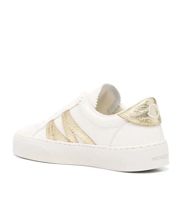 Moncler Monaco2 Lace-up Sneakers - Beige/gold